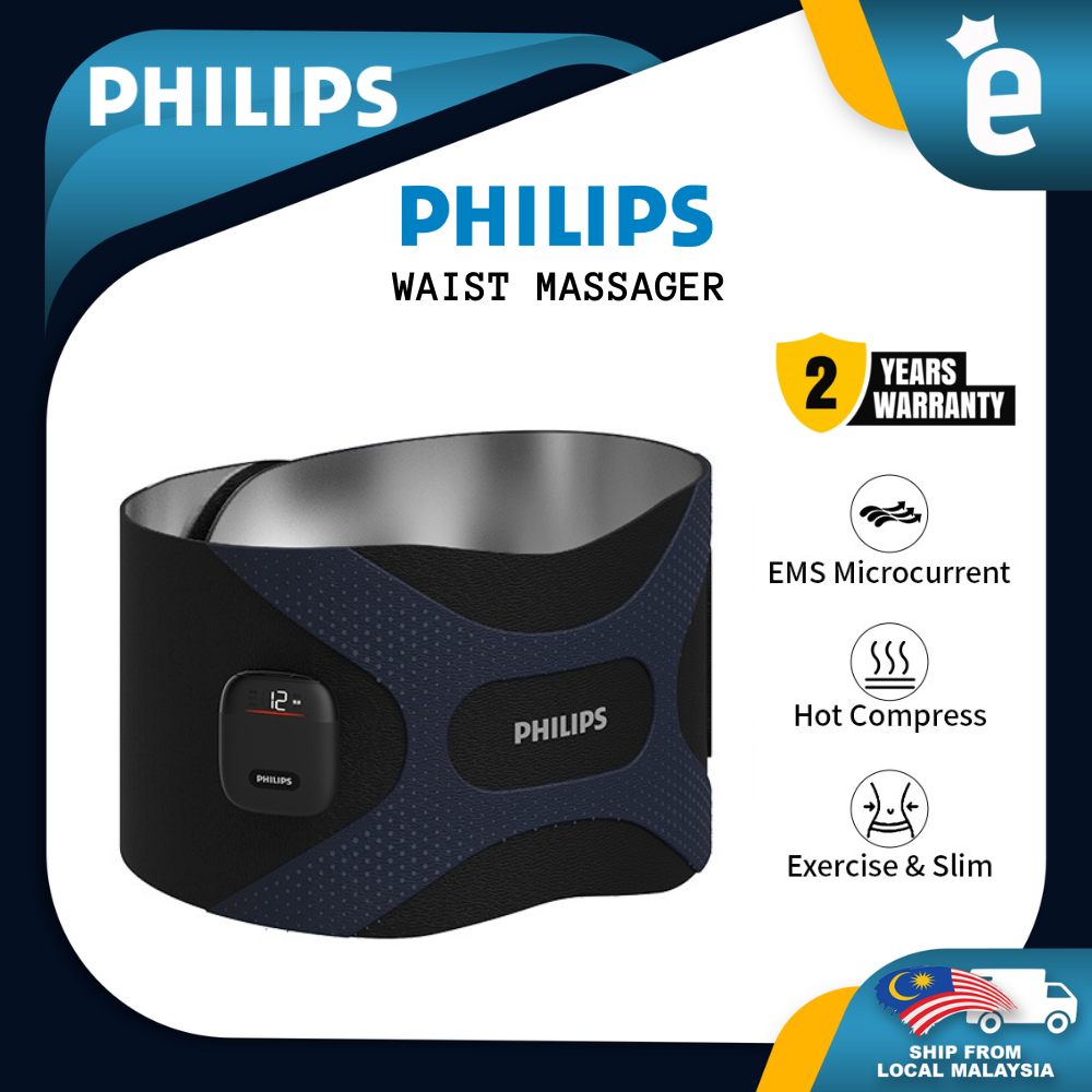 Philips Waist Massager EMS Heated Slimming Exercise Belt Mesin Urut ...
