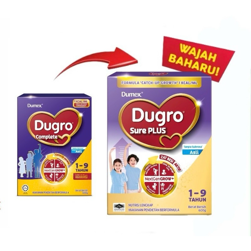 Dumex Dugro Sure PLUS (600g) Exp 11/2025 | Shopee Malaysia