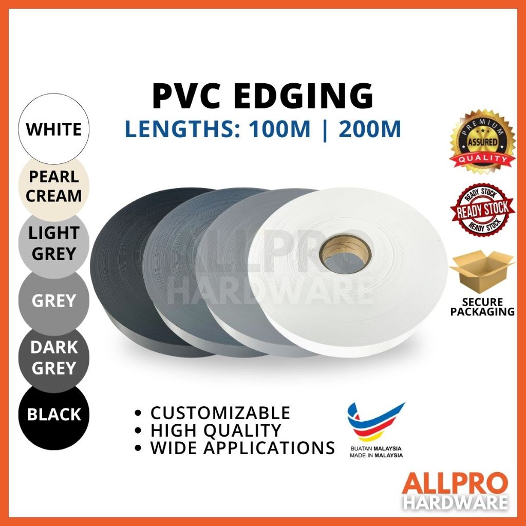 PVC Edging Banding Sisi Papan Kulit Papan Pagar Hijau Dawai (22mm/25mm ...