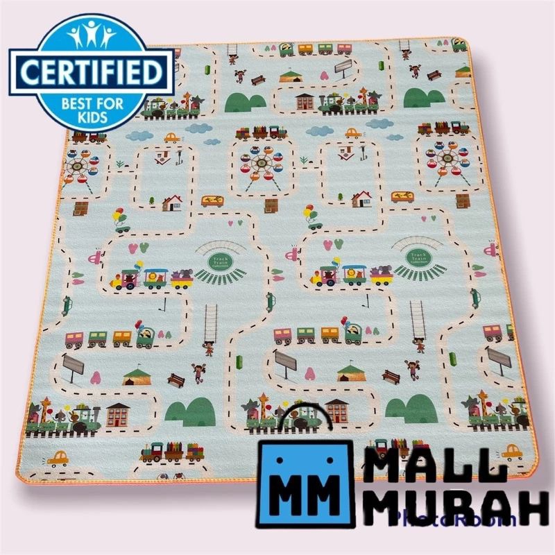 Tikar Span EVAMATIK 8MM BABY PLAY MAT ( depan belakang boleh guna ...