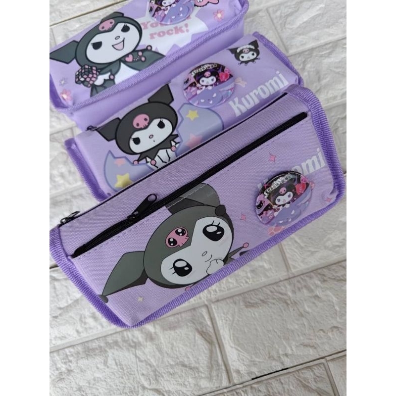 Sanrio Fancy Kuromi Design Double Zip Pencil Case / Pencil Bag / Pencil ...