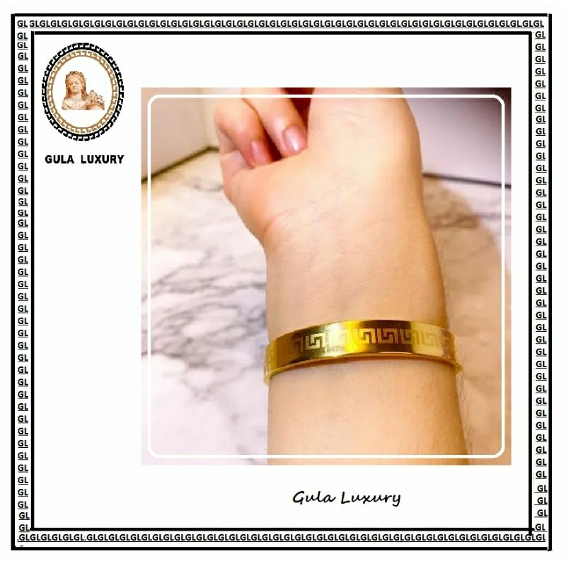 Versace Gold Bangle ( Real Gold No Fading ) | Shopee Malaysia