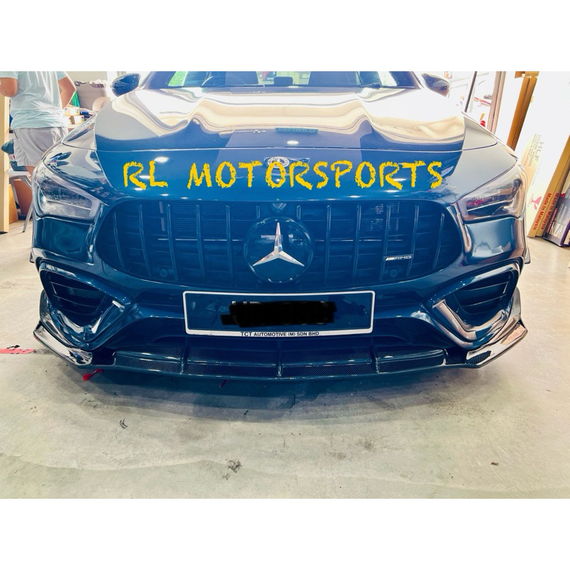 Mercedes benz W118 CLA carbon fiber Front side rear skirt lip diffuser ...