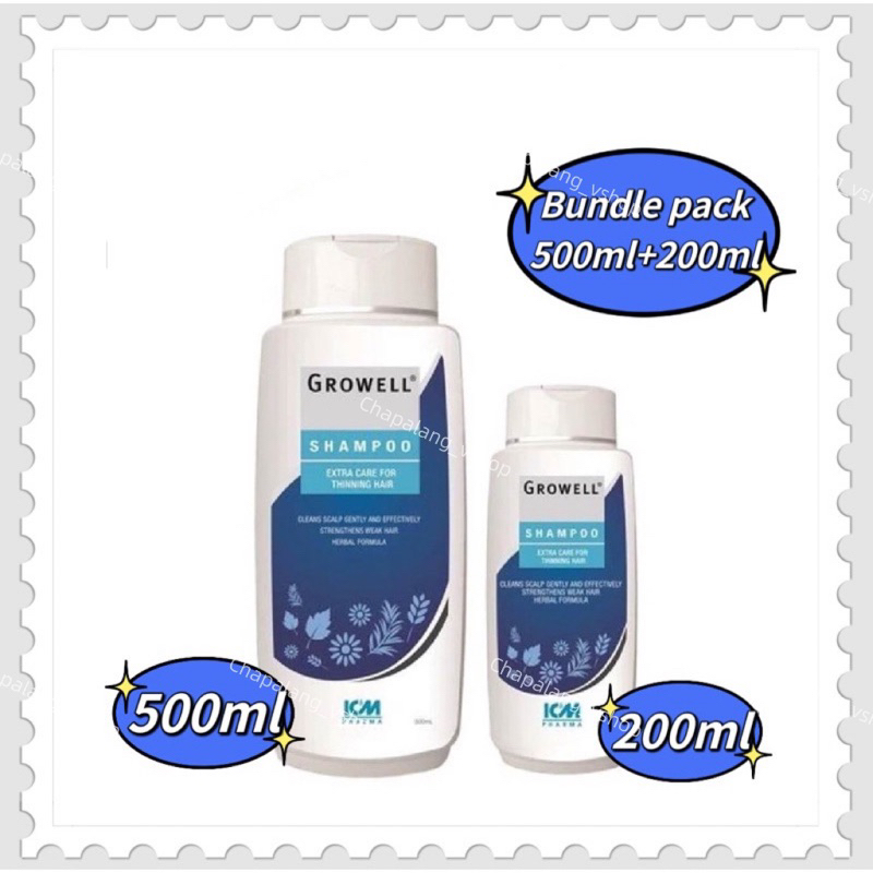(Bundle pack) ICM Growell Shampoo, 500ml + 200ml | Shopee Malaysia