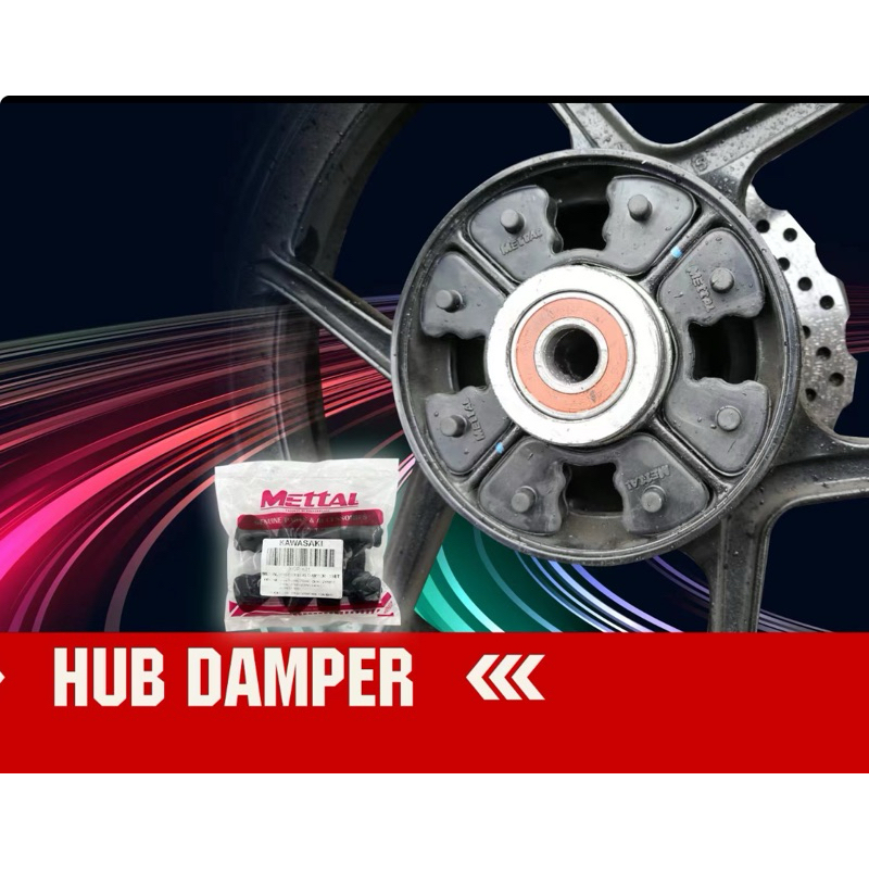 Z800 Z900 Z1000 ZX10R ER6N VERSYS 650 REAR HUB DAMPER RUBBER - BY ...