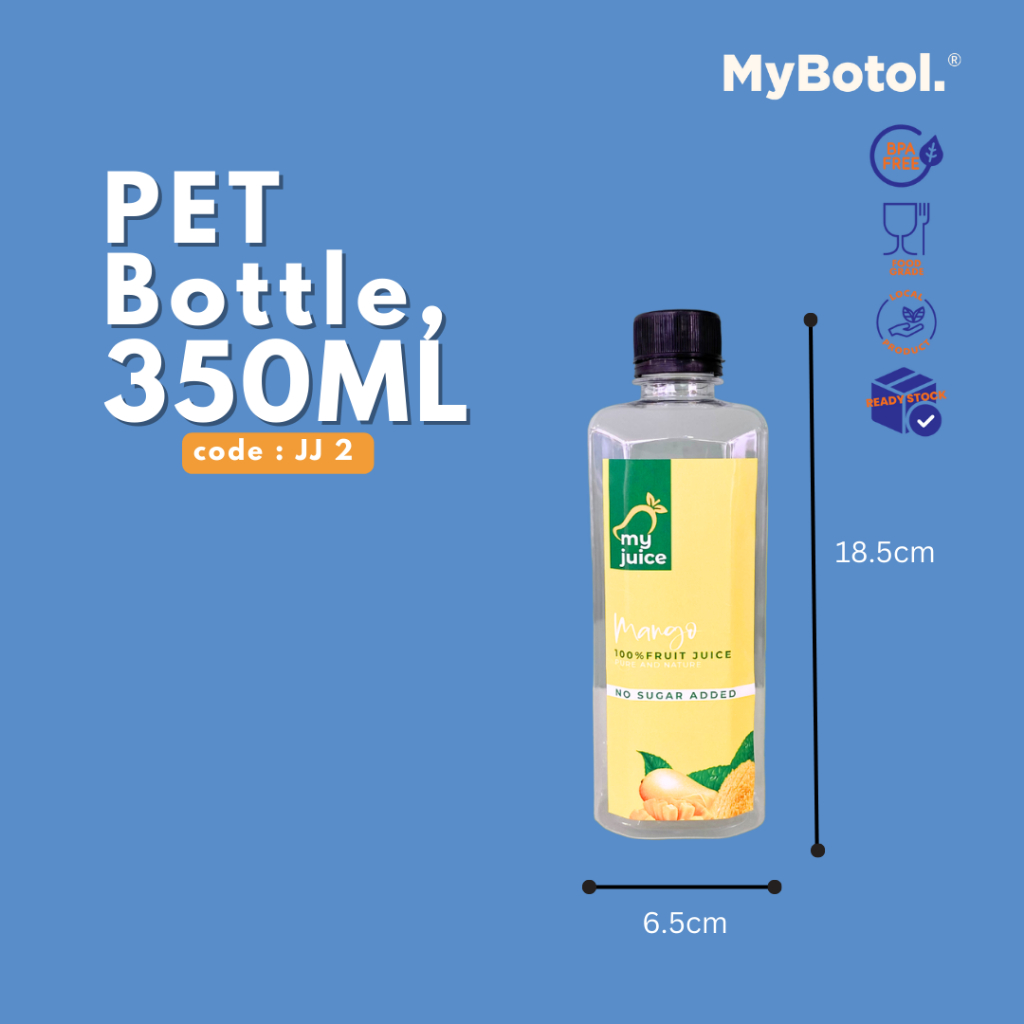 [mybotol] 350ML | 110PCS Per Bundle | BOTOL PLASTIK KOSONG | BOTOL ...