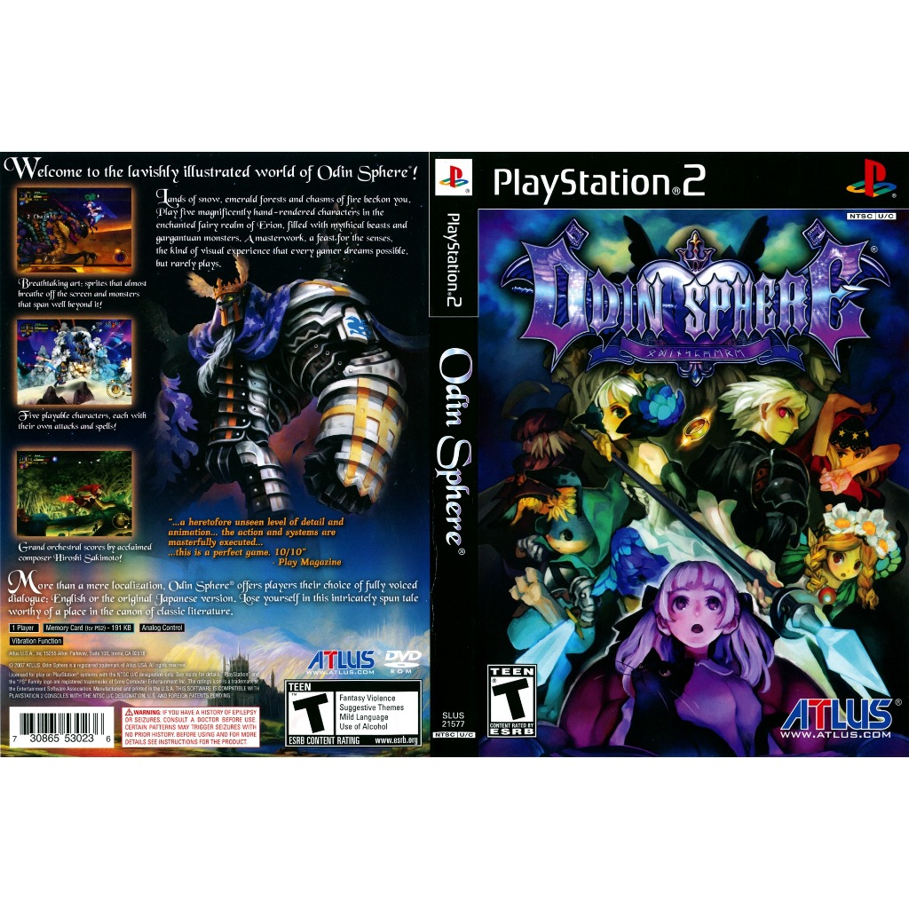 PS2 DVD Games Collection Odin Sphere | Shopee Malaysia