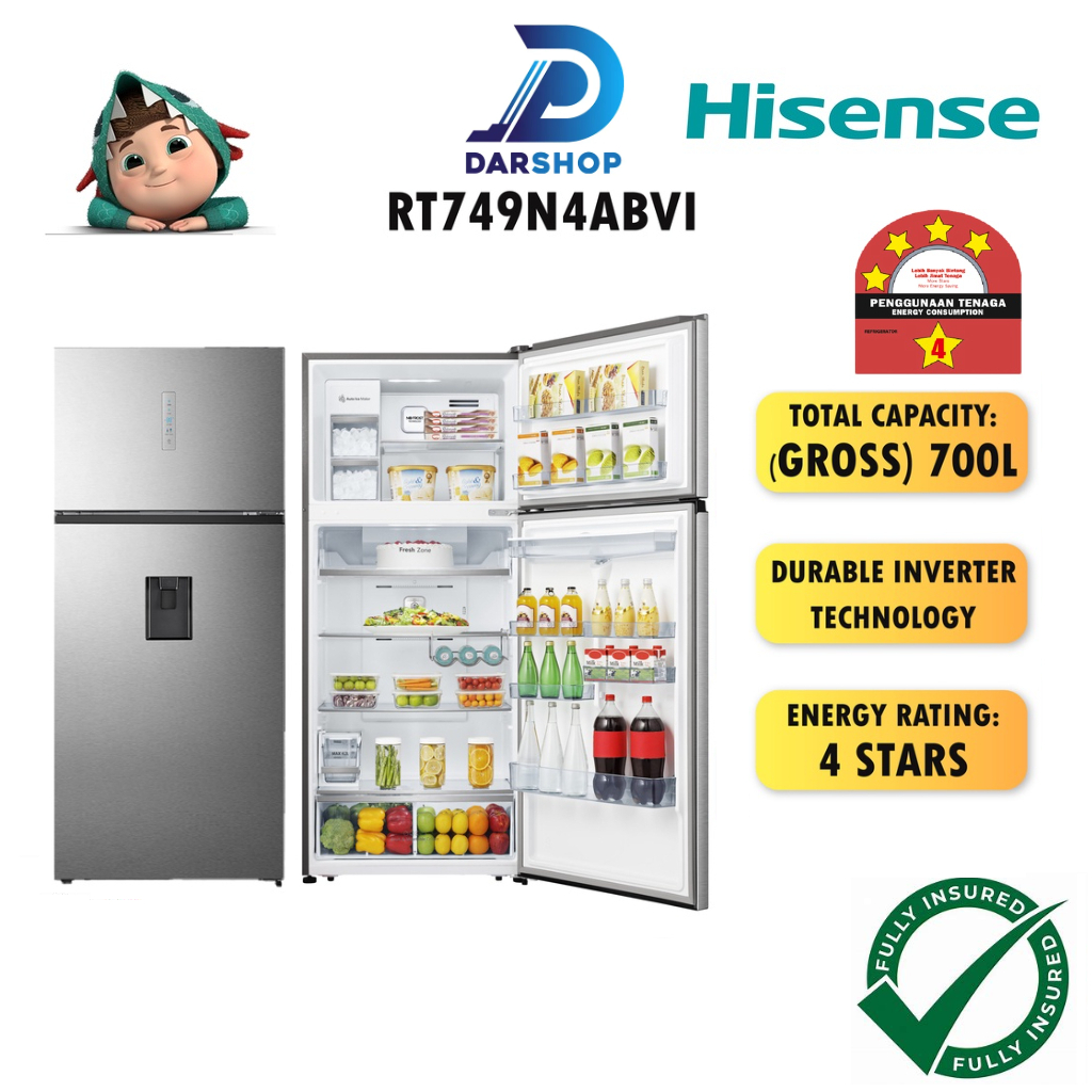 Hisense Refrigerator 2 Door Inverter 700L Fridge With Cold Water ...