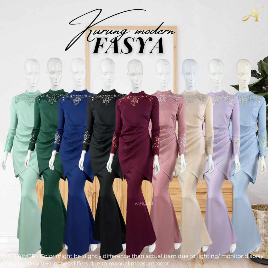 KURUNG MODERN FASYA KURUNG RAYA 2024 BAJU KONVO TUNANG NIKAH | Shopee ...