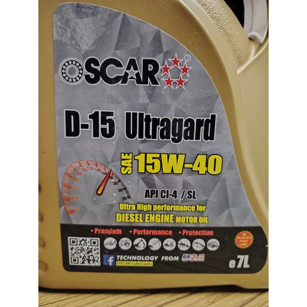OSCAR ENGINE OIL SAE 15W/40 API CI4/SL (7 LITRE) | Shopee Malaysia