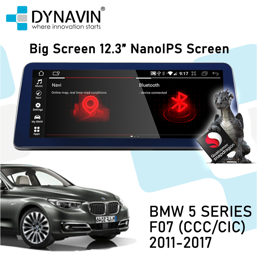 Dynavin BMW 5 Series GT F07 CIC/CCC OEM Android System Screen (12.3 ...