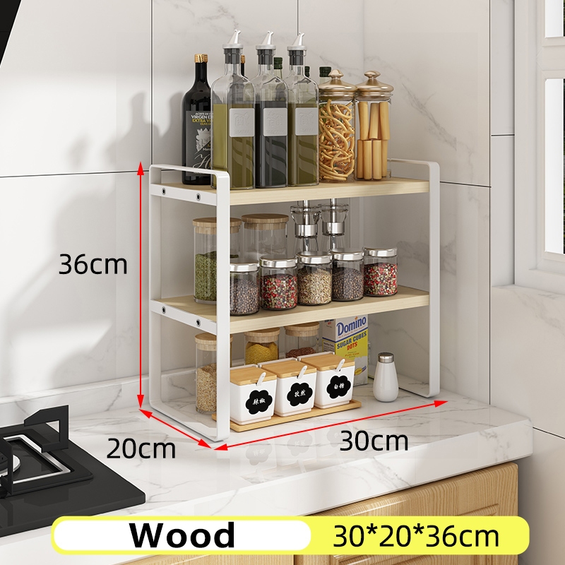 Kitchen Seasoning Rack Countertop Condiment Rack Kitchen Spice Rack ...