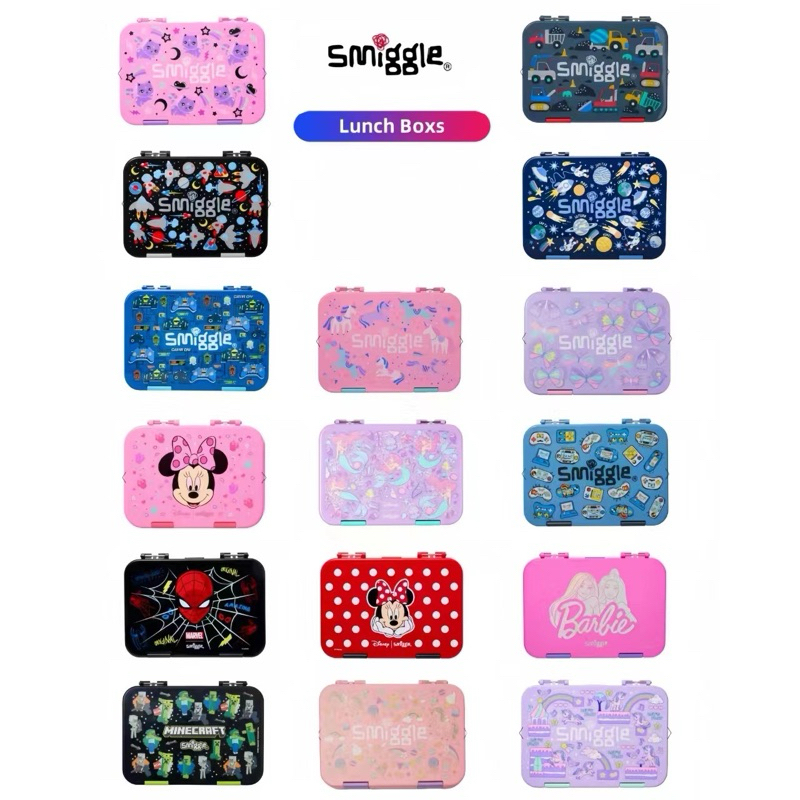 Smiggle Happy Bento Lunchbox BPA Free Microwave Safe Bento Box Travel ...