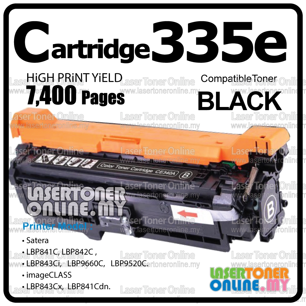 Compatible to Canon Cartridge 335e 335 CRG335e CRG335 for LBP841CDN LBP843CX LBP 841CDN LBP ...