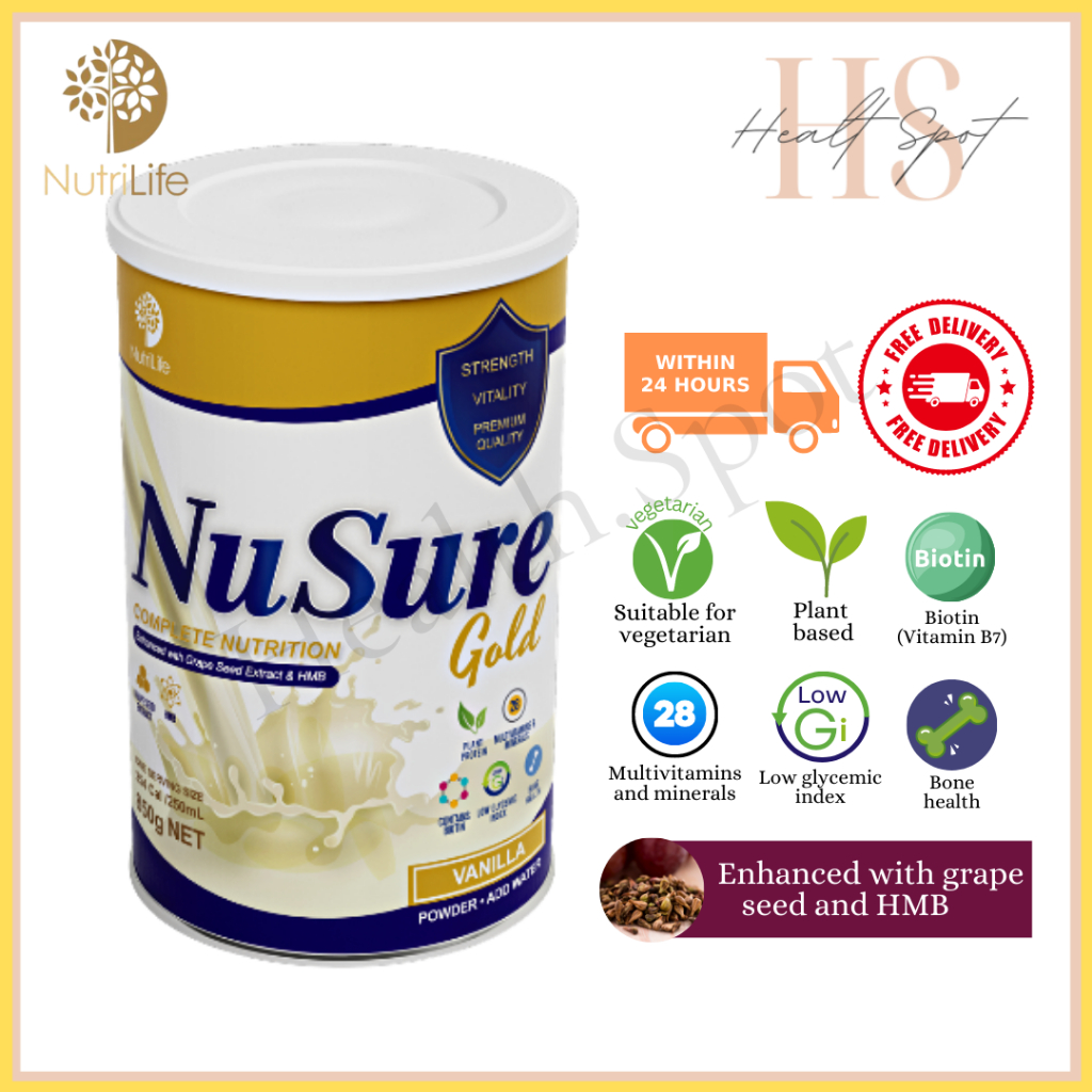 NUTRILIFE NUSURE GOLD+HMB Nutritious Drink 850g | Shopee Malaysia