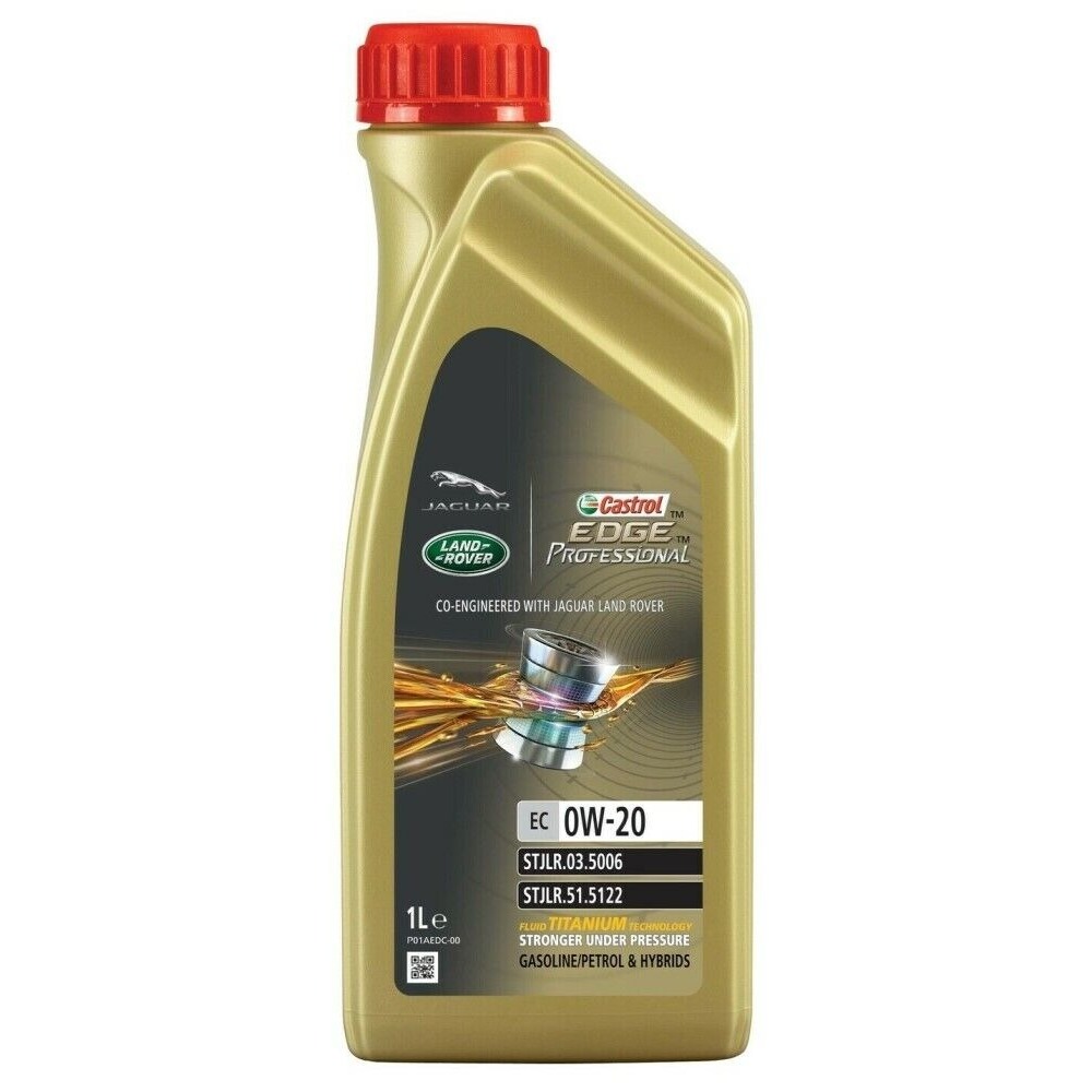 0W-20 CASTROL 1 LITER ENGINE OIL EDGE PROFESSIONAL EC 0W20 JAGUAR LAND ...