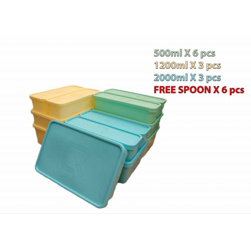 QUIKMEAL COLOURFUL LUNCH BOX SET (12PCS) | Shopee Malaysia