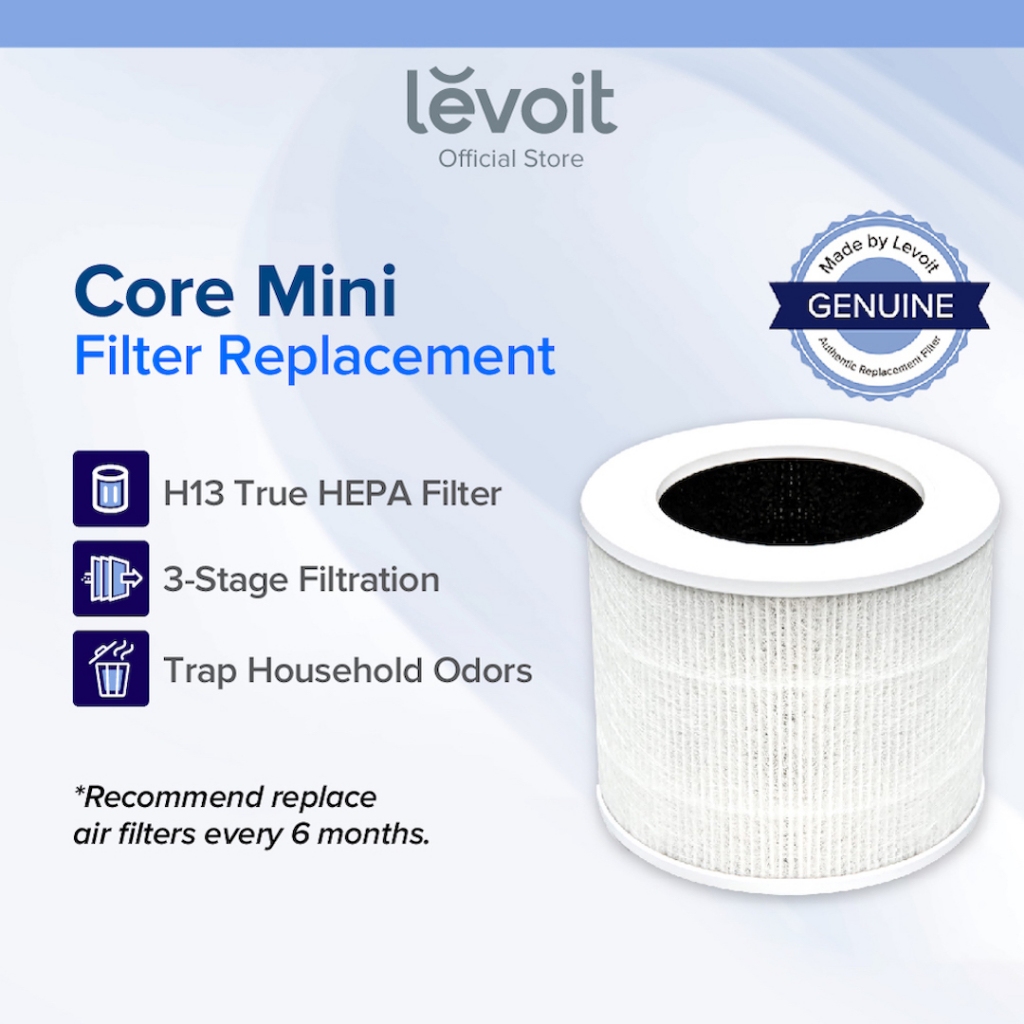 Levoit Core Mini Air Purifier Replacement Filter True HEPA | Shopee ...