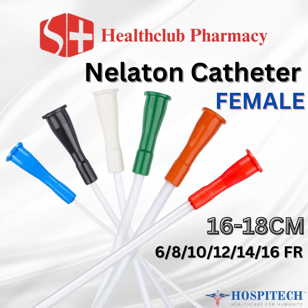 FEMALE Nelaton Catheter Urine Catheter 6/8/10/12/14/16FR (MADE IN ...