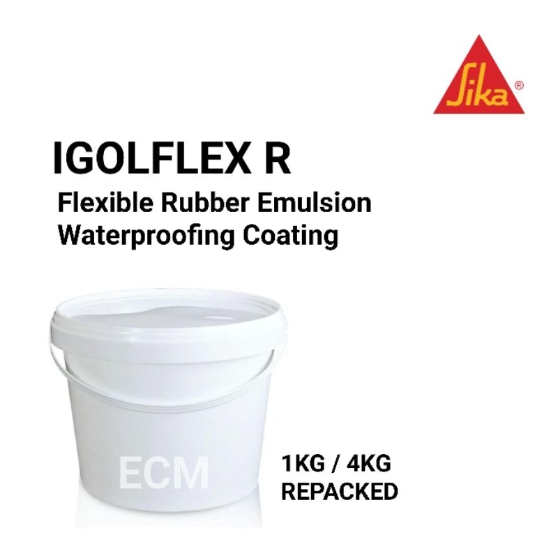 SIKA IGOLFLEX R (1KG / 4KG REPACKED) FLEXIBLE RUBBER BITUMEN EMULSION ...
