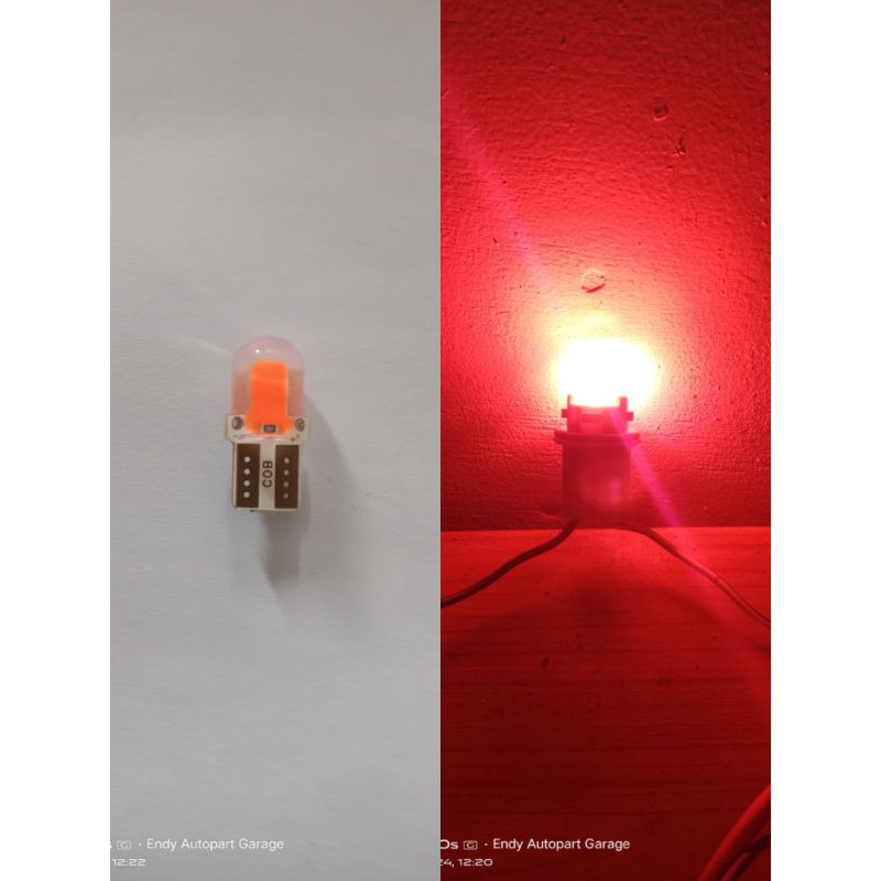 T10 LED Red Merah Bulb Brake Lampu Belakang Albino Proton Wira (New ...
