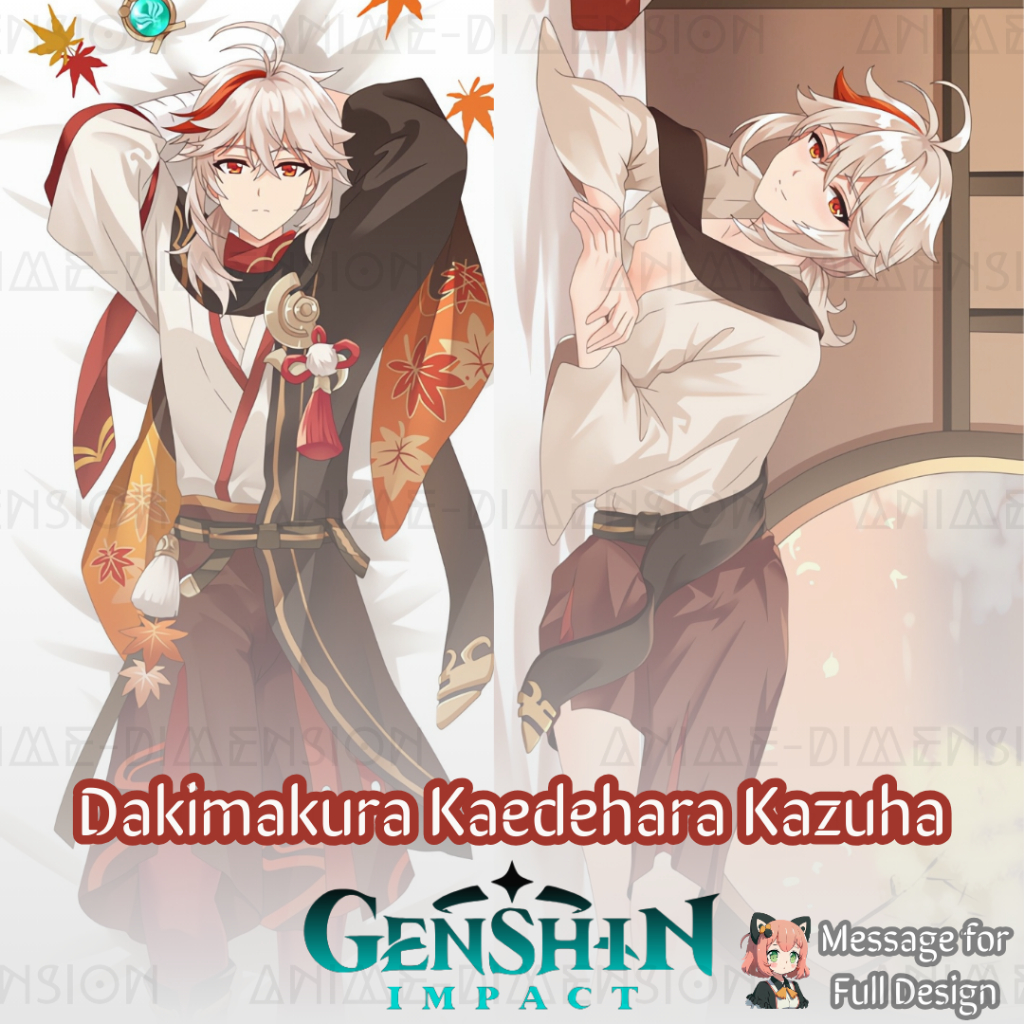 Kaedehara Kazuha Dakimakura Genshin Impact Pillow Kazuha Pillowcase 原神 ...