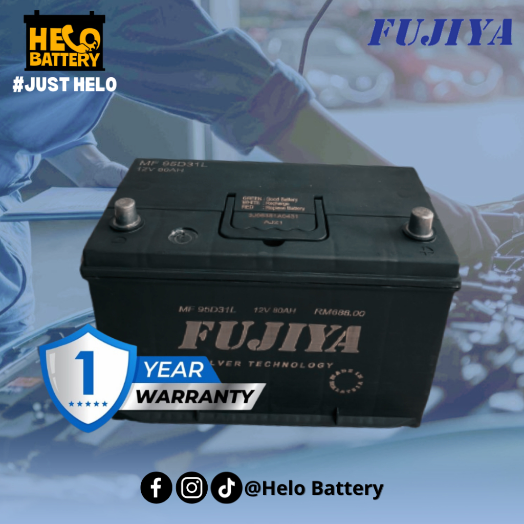 BATERI KERETA FUJIYA NX120-7L/R (95D31L/R) | Shopee Malaysia
