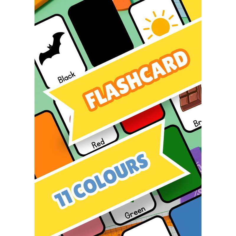 Flashcard colours Flashcard for kids Flashcard Murah Flashcard ...
