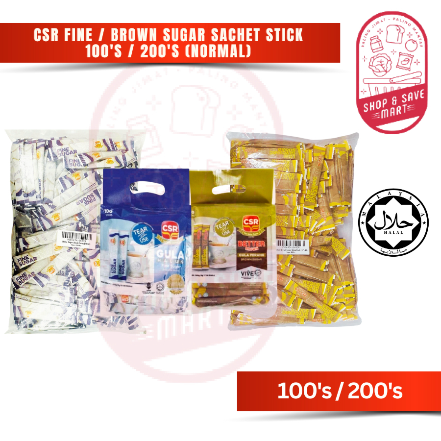CSR Better Fine / Brown Sugar Sachet Pack (100's - 200's) | CSR Halus ...