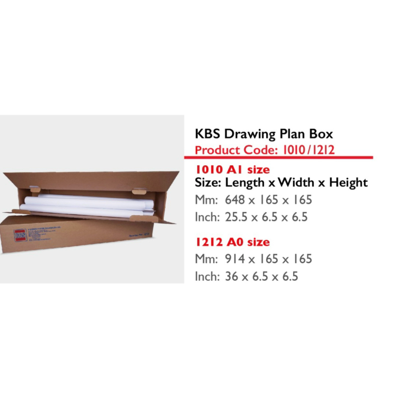 Plan Box - A1 Drawings (648mm x 165mm x 165mm) Kotak Pelan | Shopee ...