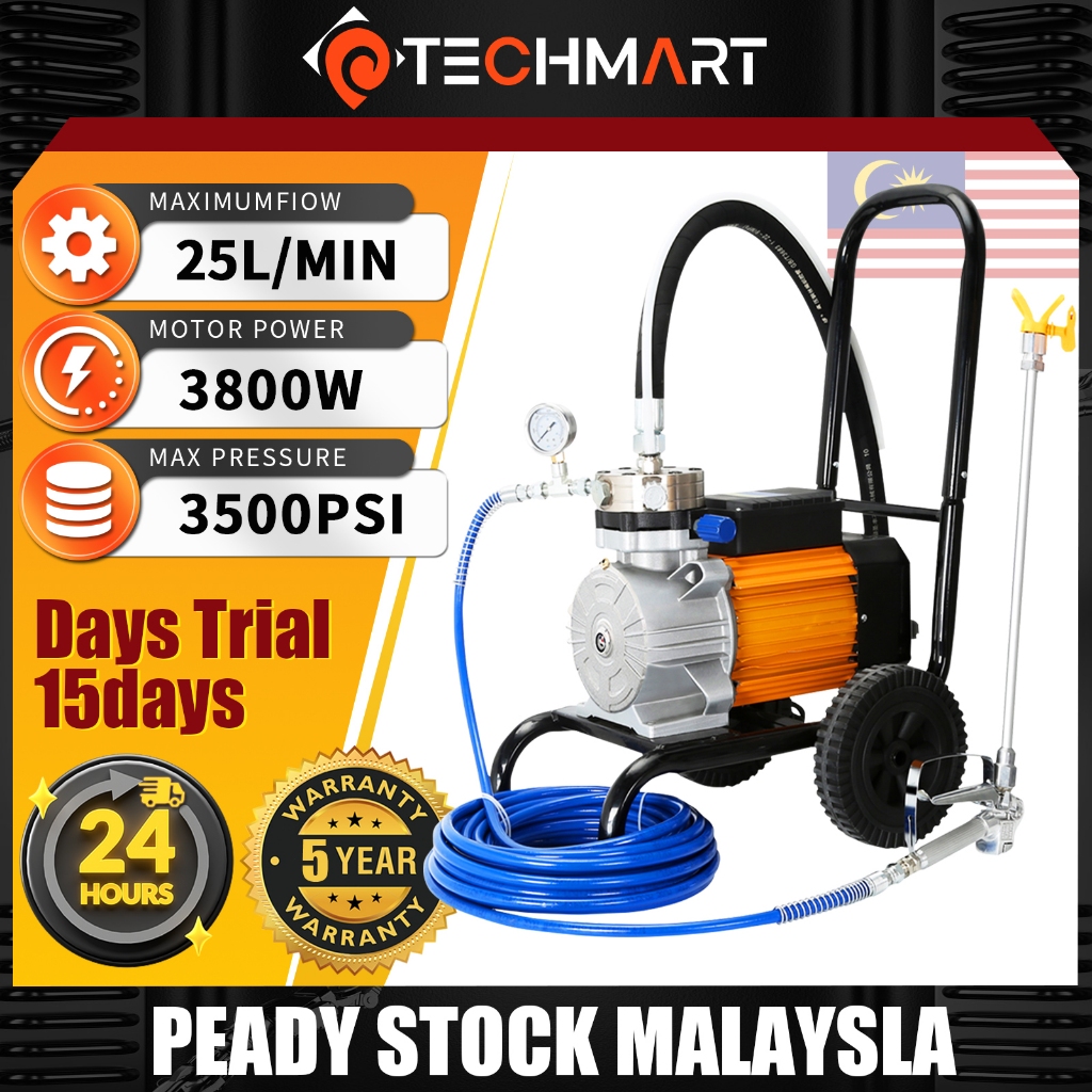 🔥5 Years Warranty🔥25L/min 3800W Electric High Pressure Airless Paint ...