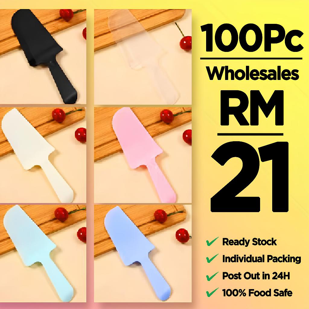 100 Pcs Plastic Cake Knife READY STOCK Disposable Plastic Knife ...