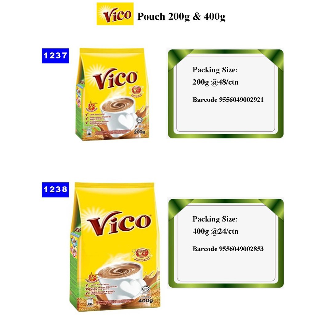 READY STOCK!! VICO CHOCOLATE MALT DRINK 200G | Shopee Malaysia