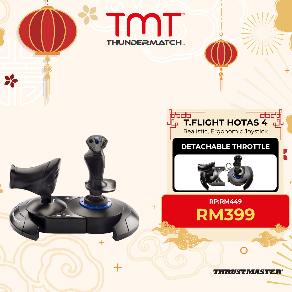 Thrustmaster x PlayStation T.Flight Hotas 4 Gaming Flight Joystick ...