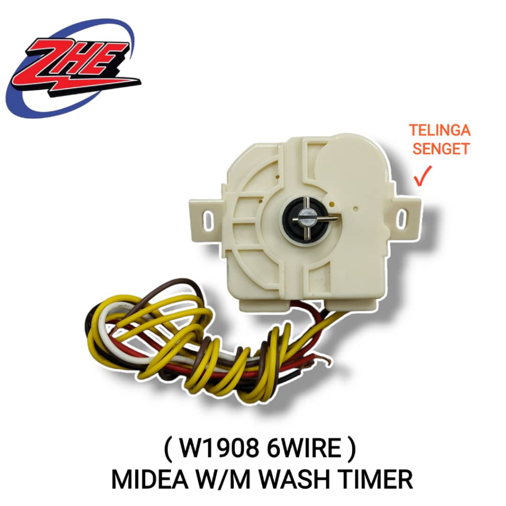 MIDEA MSW-6008P WASHING MACHINE WASH TIMER 6WIRE TELINGA SENGET MESIN ...