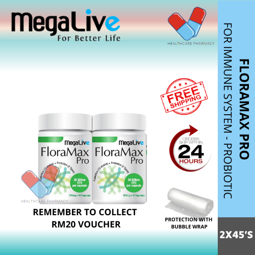 MEGALIVE FLORAMAX PRO (probiotics) CAPSULE (45'S X 2 / 45'S) | Shopee ...