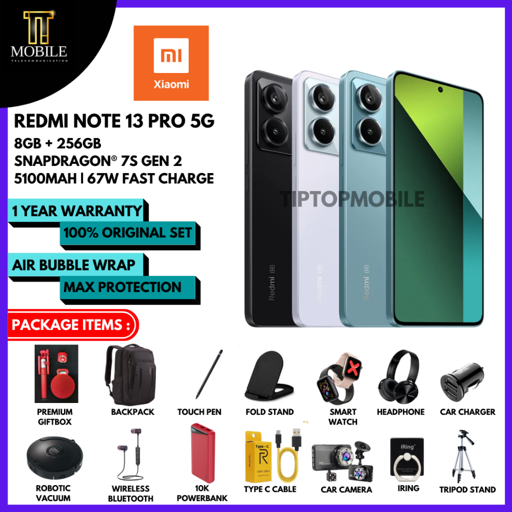 [NEW] Redmi Note 13 Pro 5G | Pro+ 5G (8GB + 256GB | 12GB + 512GB ...