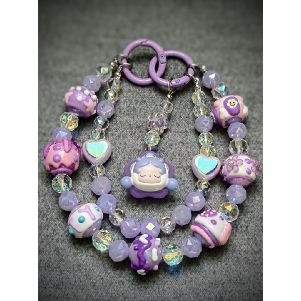 DIY Purple Skull Candy (SP) Phone and Bag Accessories (PopMart Bids ...