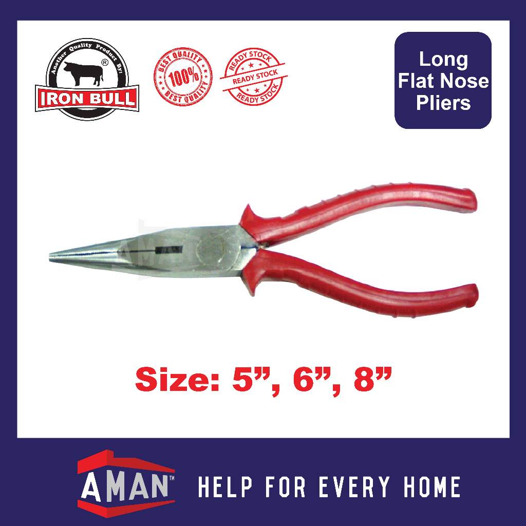 IRON BULL Long Nose Plier Wire Cutter Beading Looping Jewelry Making ...