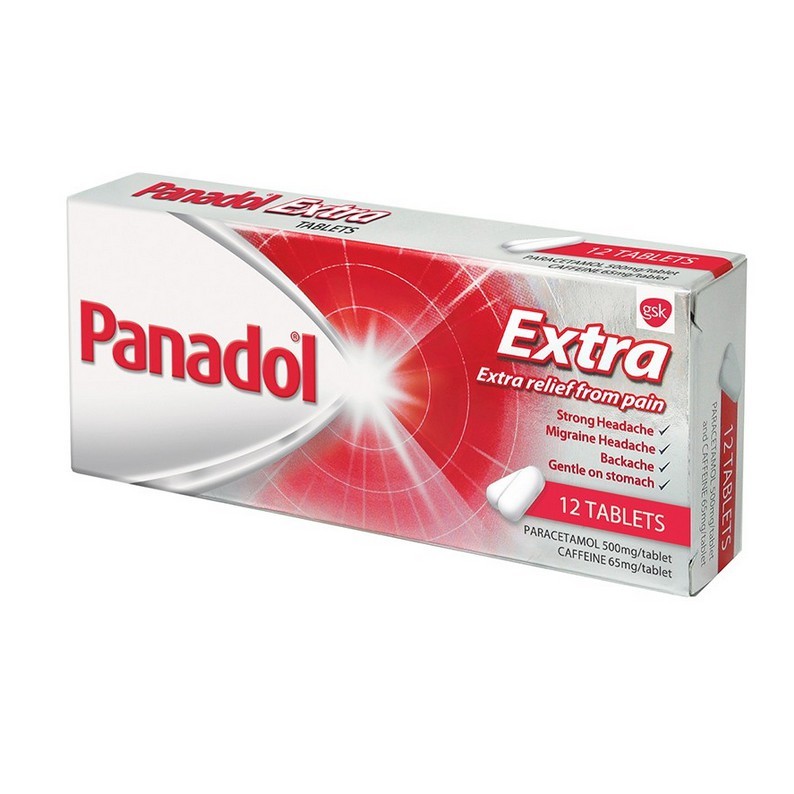 PANADOL EXTRA 12TABLETS BOX (PARACETAMOL FOR STRONG & TOUGH PAIN RELIEF ...