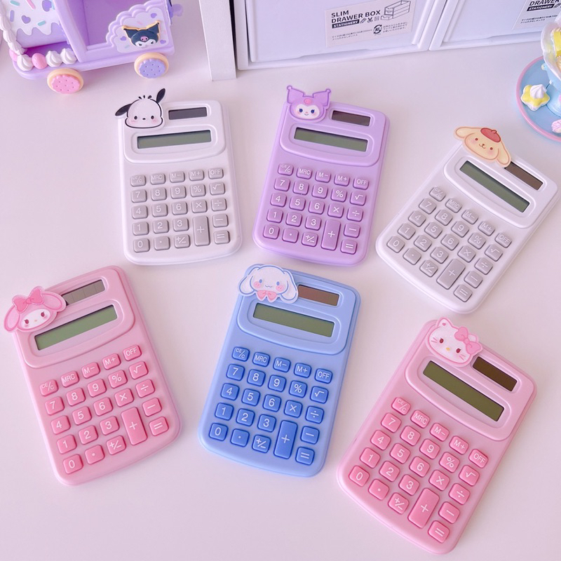 Sanrio Mini Calculator Student Stationery Portable Mathematics Kuromi ...