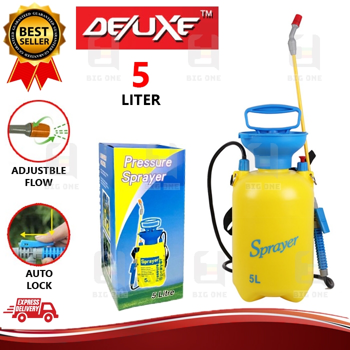 (ORIGINAL) DELUXE BRAND 5L GARDEN PRESSURE SPRAYER PRESSURE PUMP ...