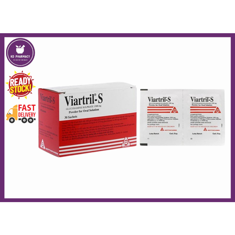 VIARTRIL-S Glucosamine Sulphate 1500mg Powder Sachet 30'S | Shopee Malaysia