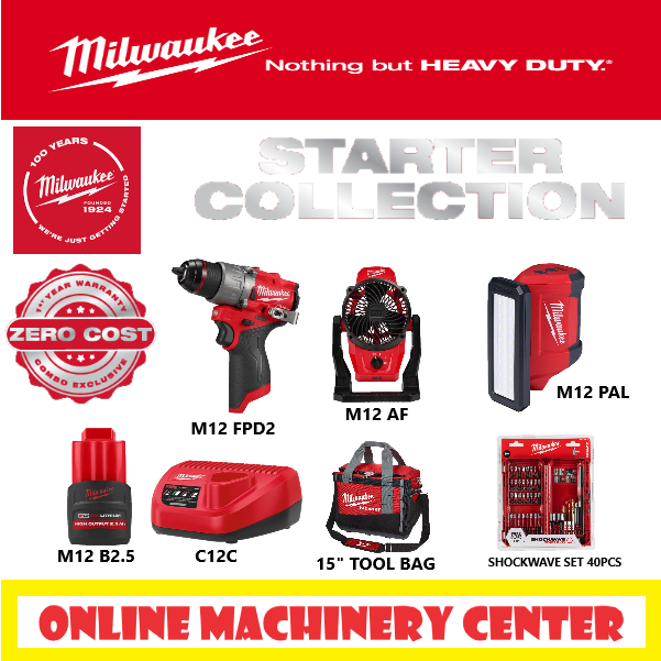 Milwaukee M12 Starter Collection Mega Combo / BEST DEAL / FREE ...