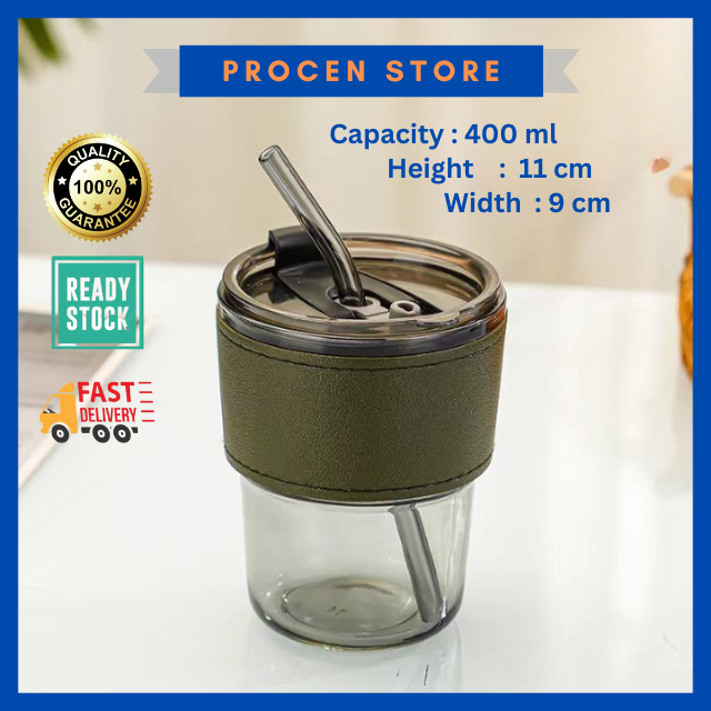 Straw cup, high beauty water cup, slub glass cup, Coffee cup cup ...