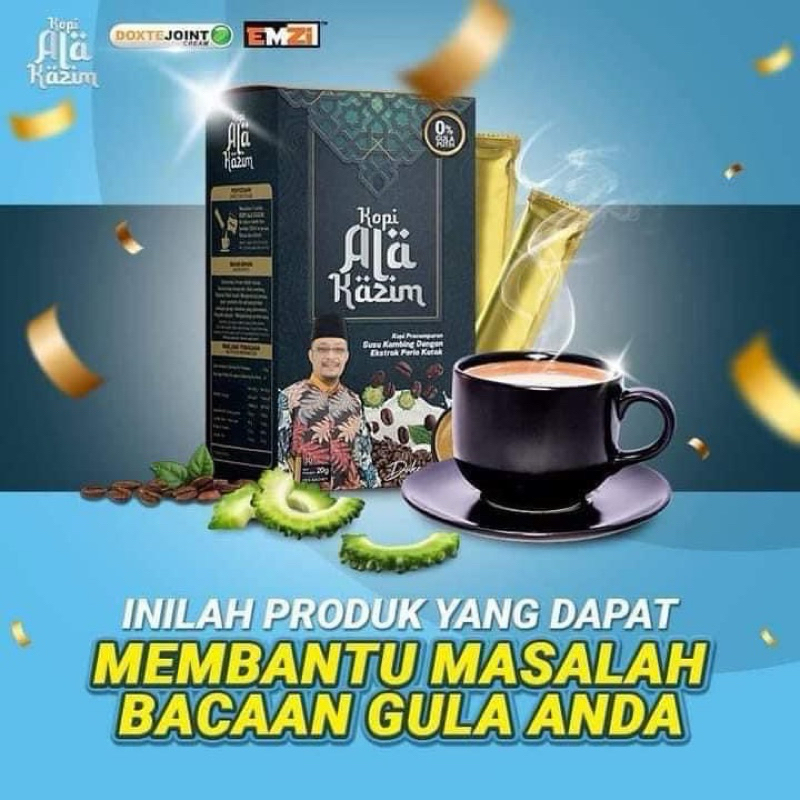 EMZI Kopi Ala Kazim 10s Ekstrak Peria Susu Kambing Emzi Olive Tin ...
