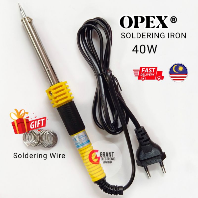 OPEX Soldering Iron SE-6840 40W Free soldering wire | Shopee Malaysia