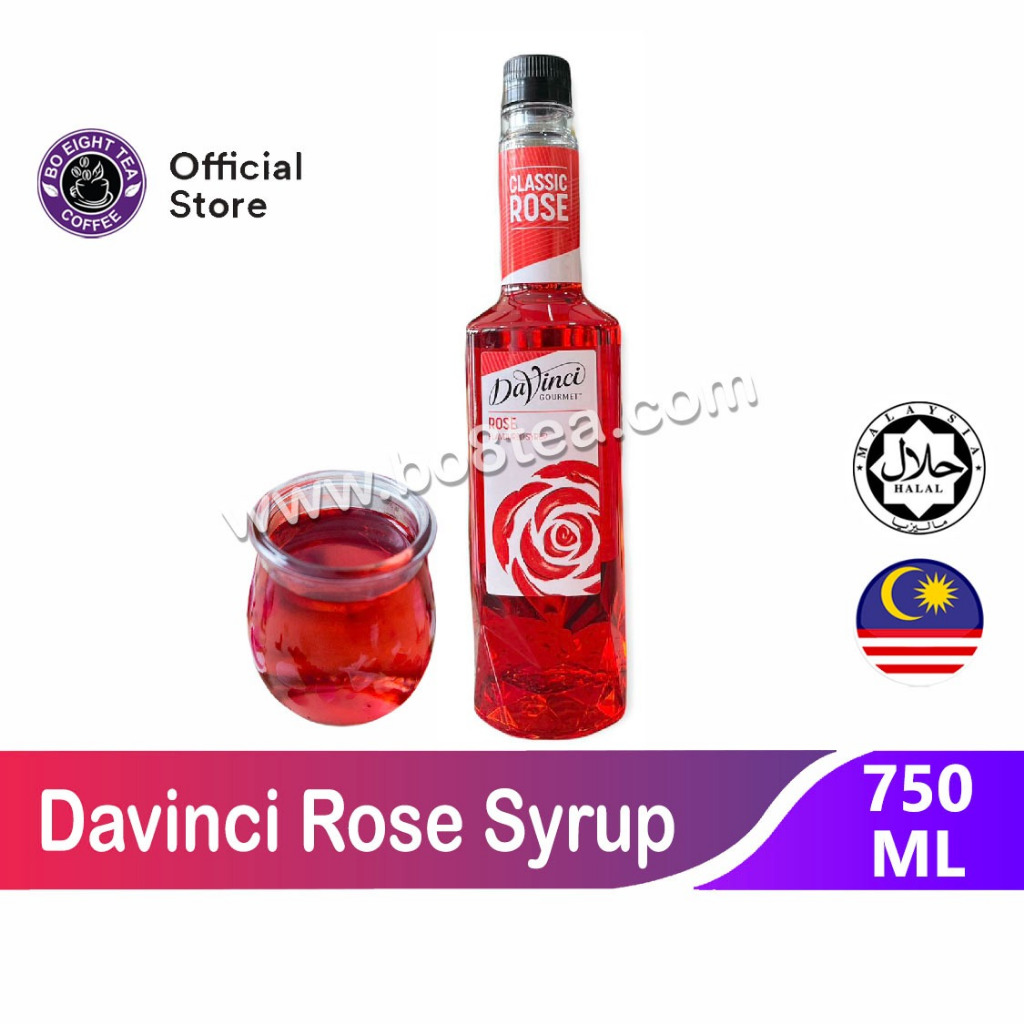 DAVINCI ROSE SYRUP 750ML 玫瑰糖浆 | Shopee Malaysia