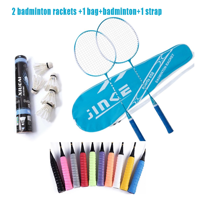 2pcs Badminton racket couple alloy split racket training student ...
