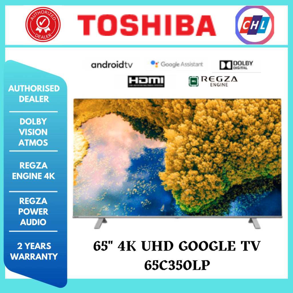 TOSHIBA 65" 4K UHD VIDDA SMART TV 65C350RP - TOSHIBA WARRANTY MALAYSIA ...